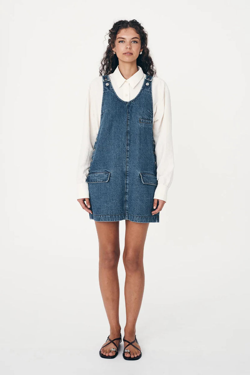 Shop the Rowie the label Franka Denim Mini Dress at She Creates Stories